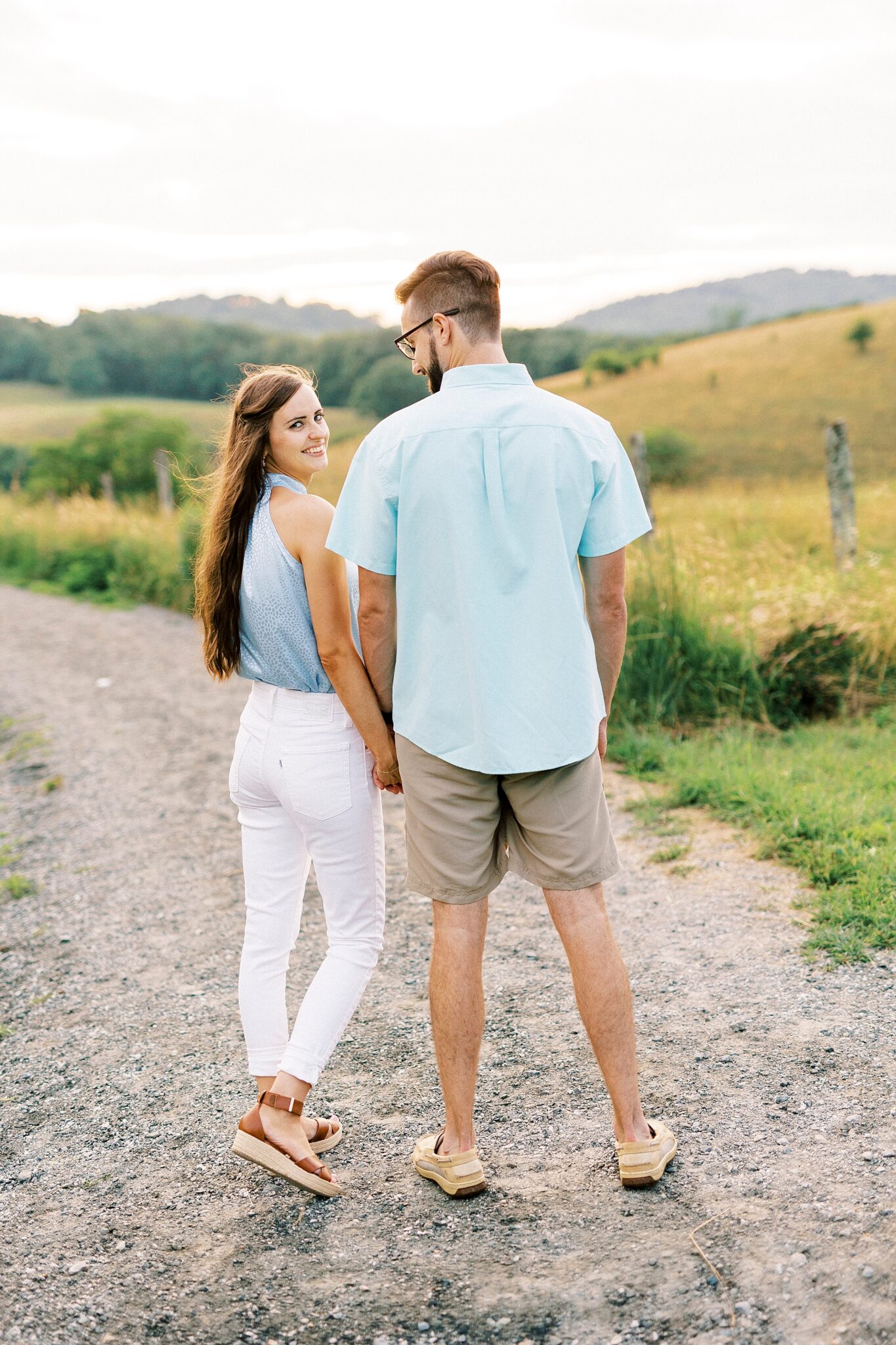 Blue Ridge Parkway Engagement Session at Moses Cone Manor